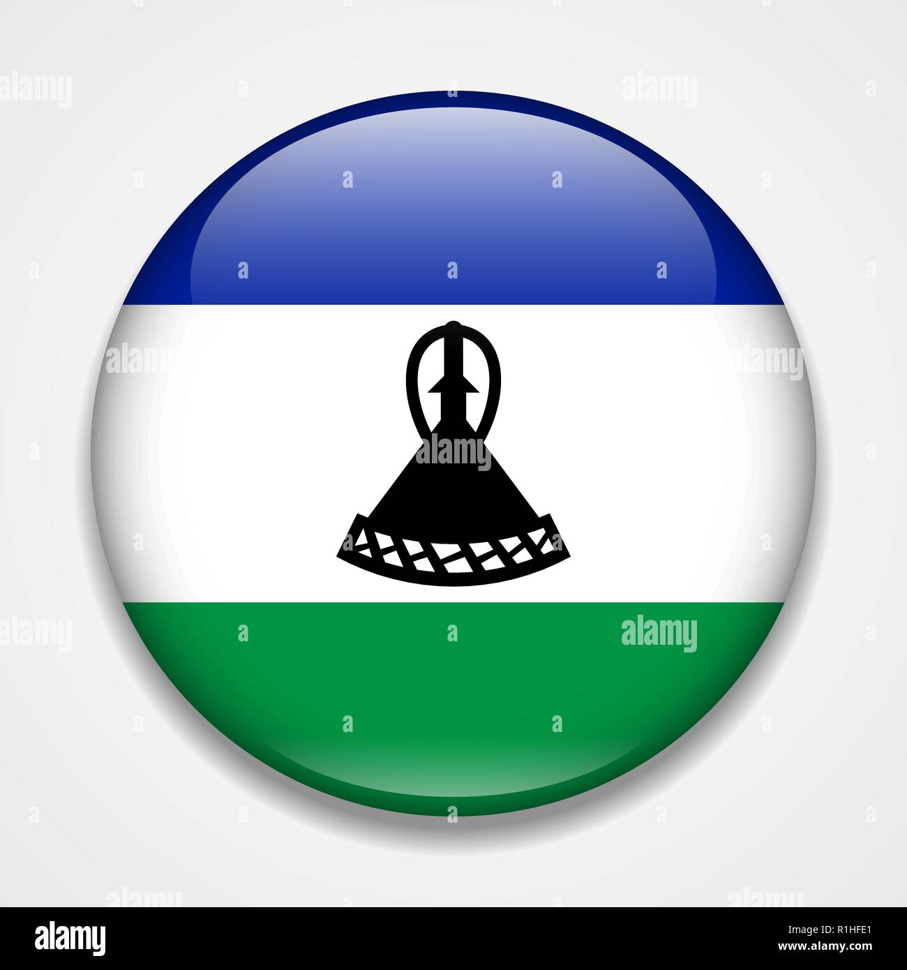 Lesotho country flag vector Stock Vector Images - Alamy