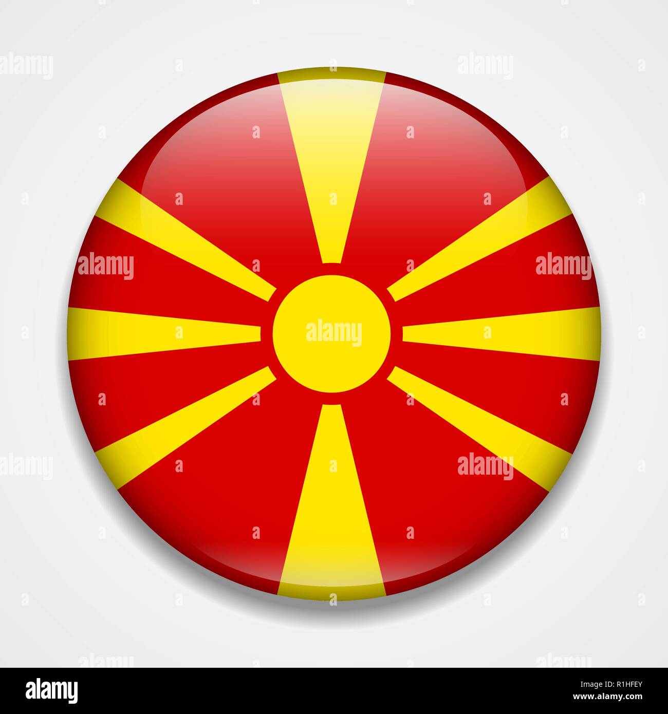 Flag of the macedonia Stock Vector Images - Alamy