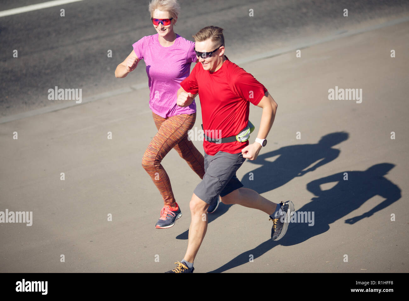 Men running above hi-res stock photography and images - Alamy