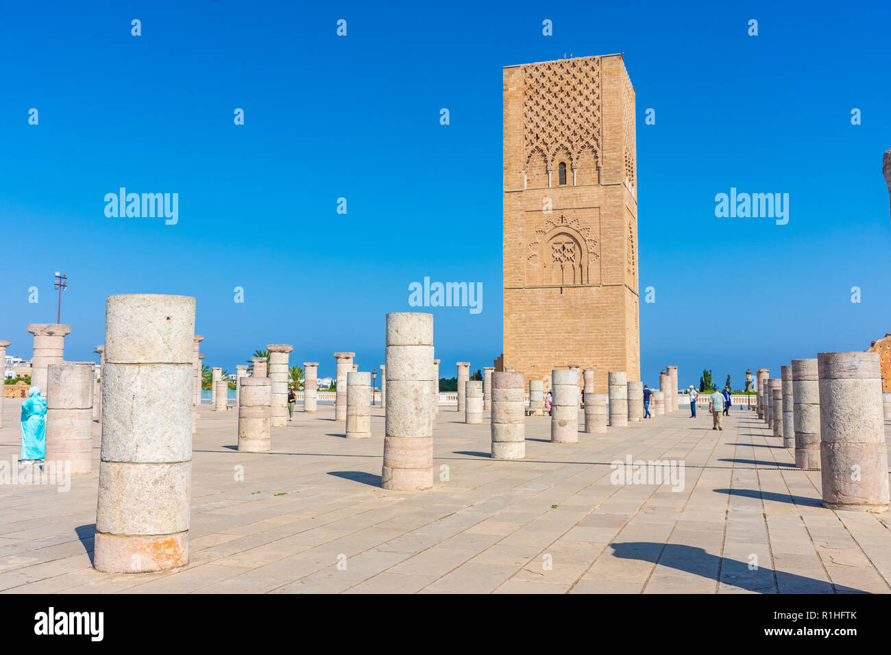The Hassan Tower of Rabat, Morocco Stock Photo - Alamy