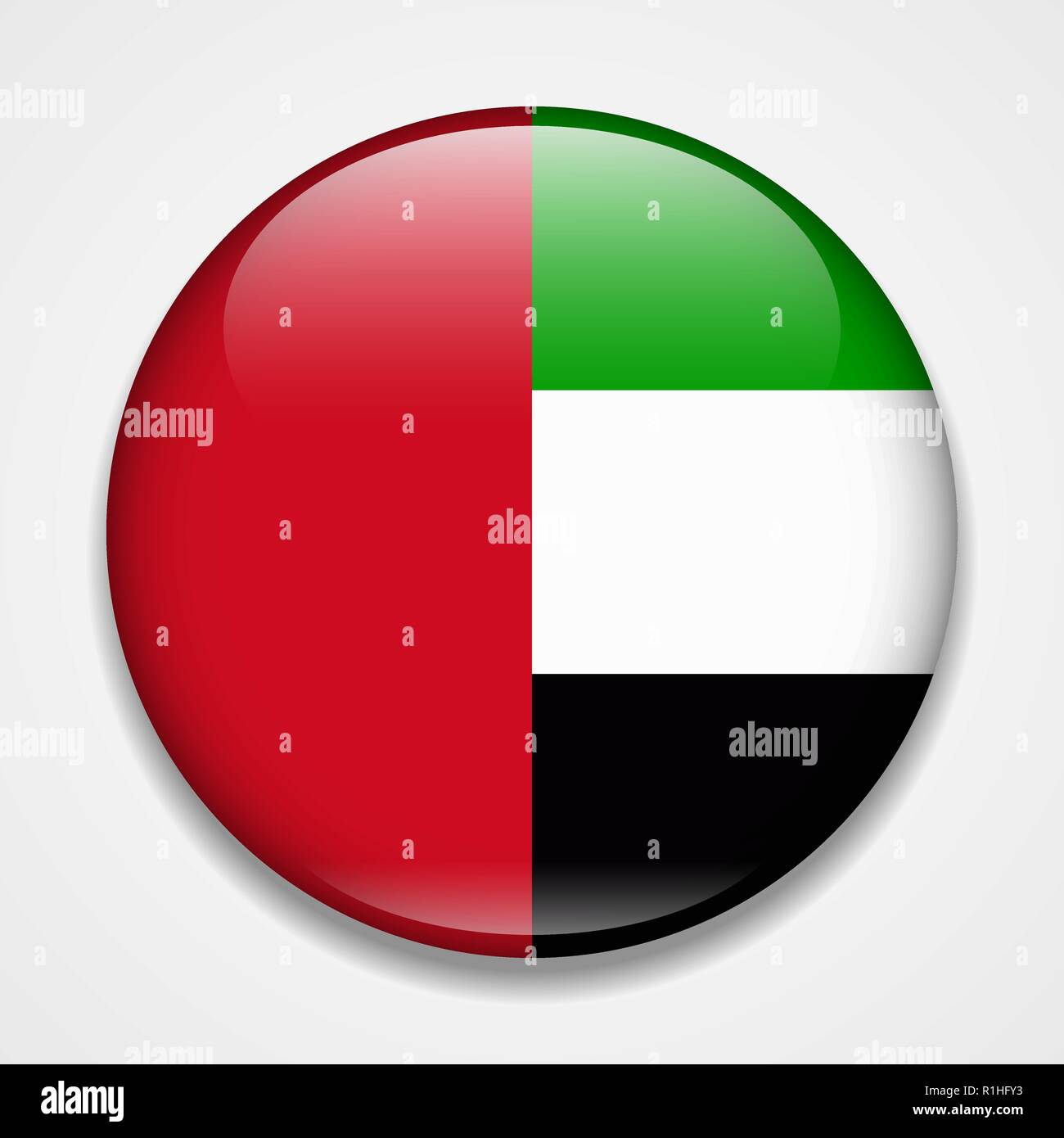 Uae Flag Circle Round Grunge Flag Of United Arab Emirates With