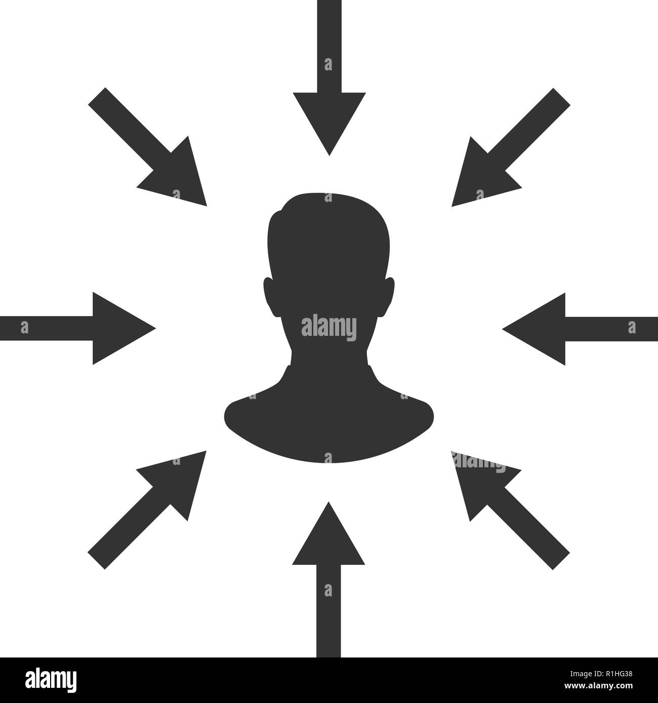 Target audience. Customer, client targeting. Consumer centricity. Focus ...