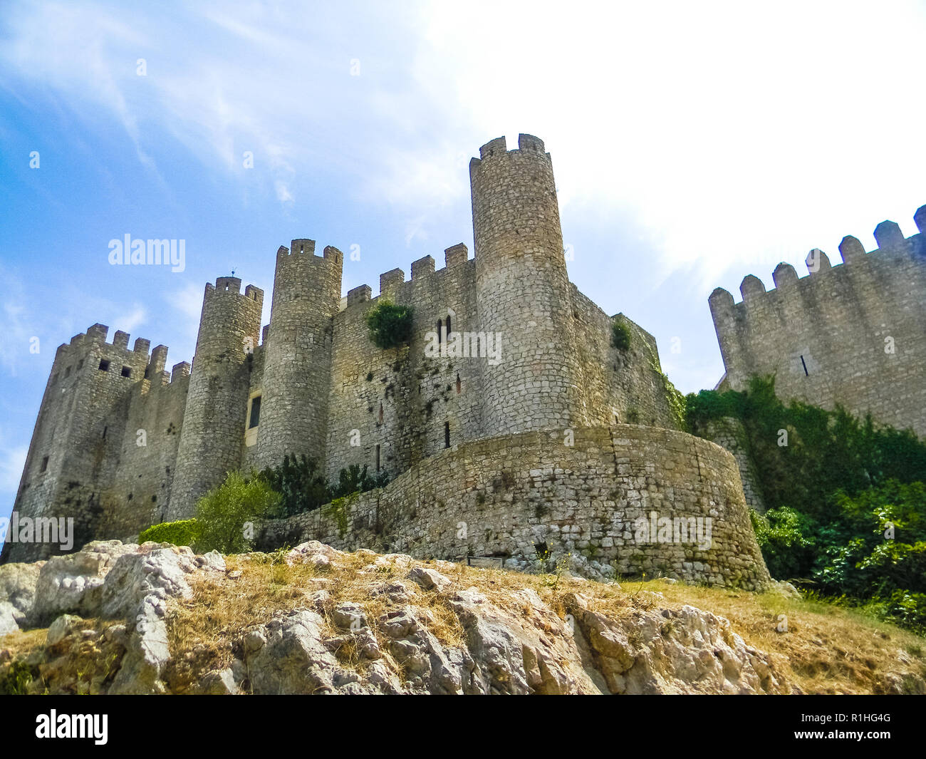 Obidos Castle, Portugal Stock Photo - Alamy
