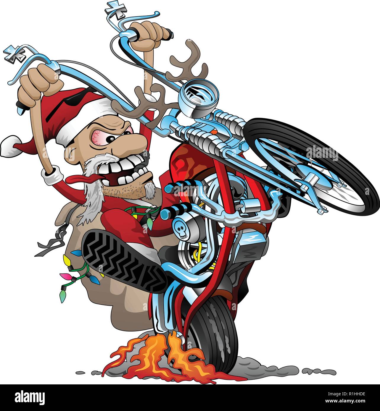 Cartoon Motorcycle Rider Clip Art