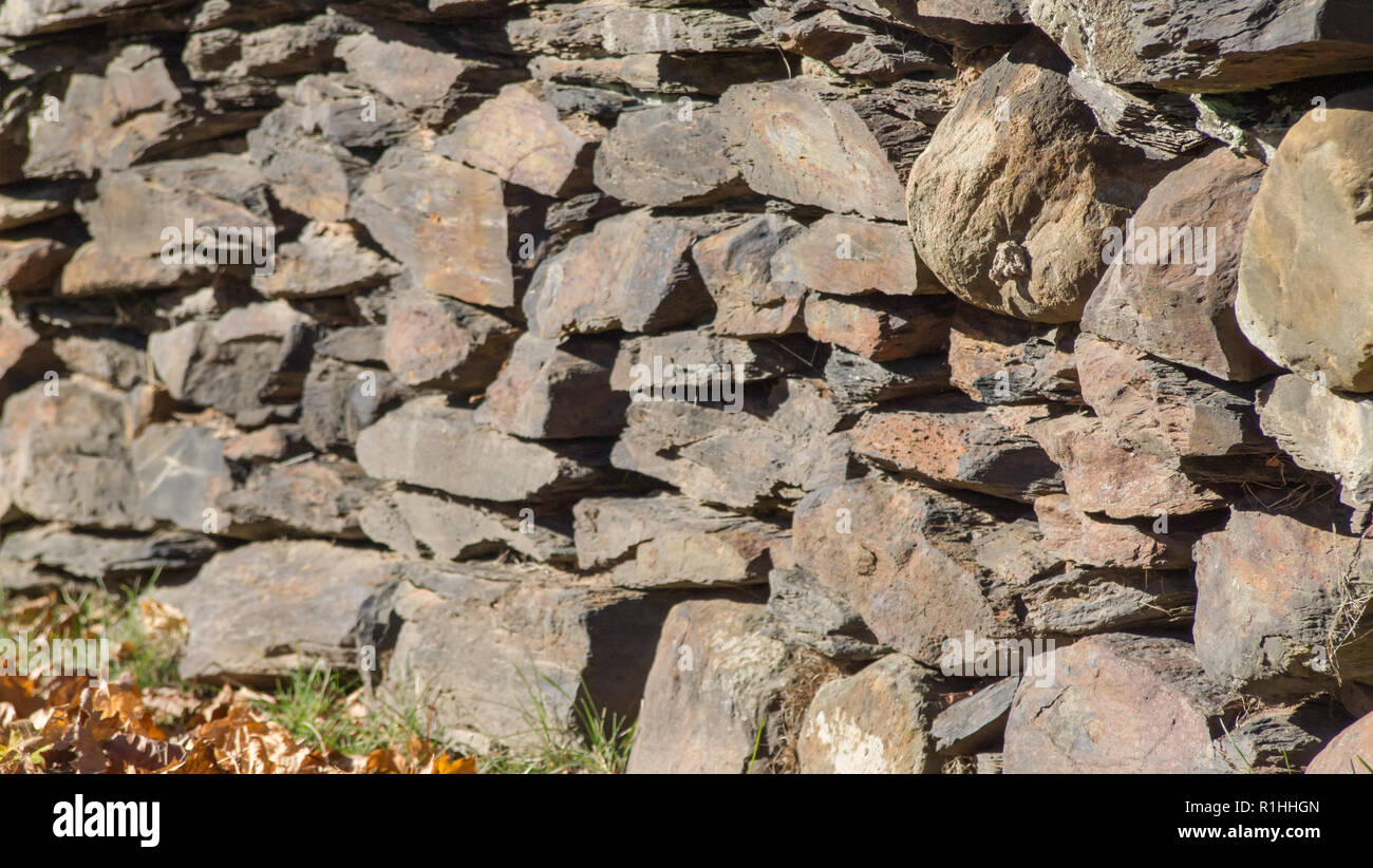 Old stone wall in cemetery Stock Photo - Alamy