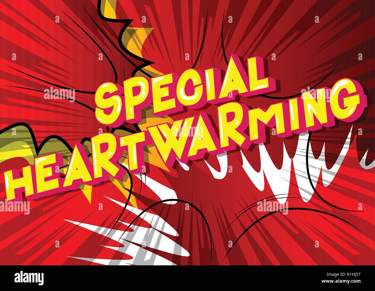 Special Heartwarming - Vector illustrated comic book style phrase Stock ...