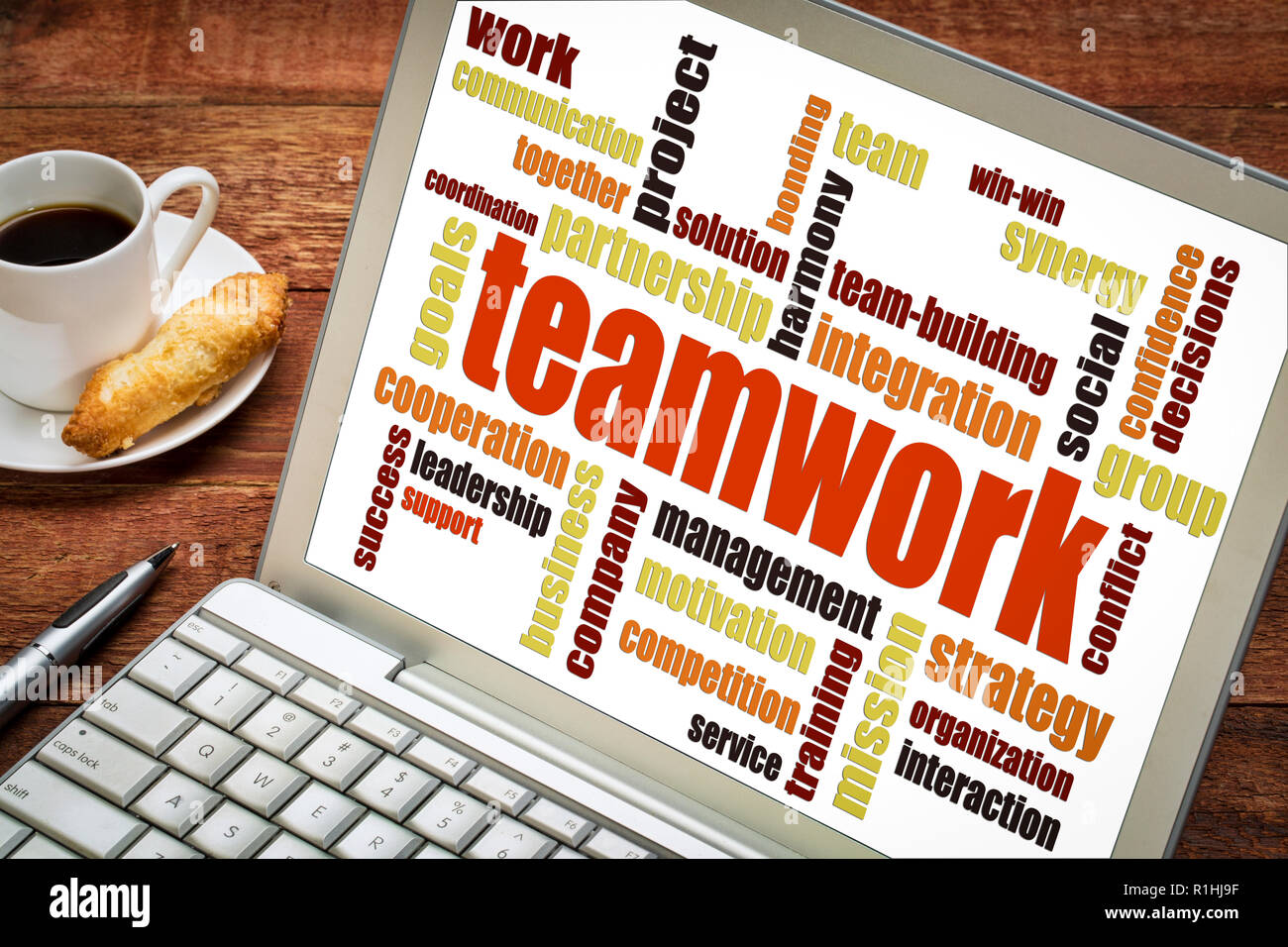 Teamwork word cloud hi-res stock photography and images - Alamy