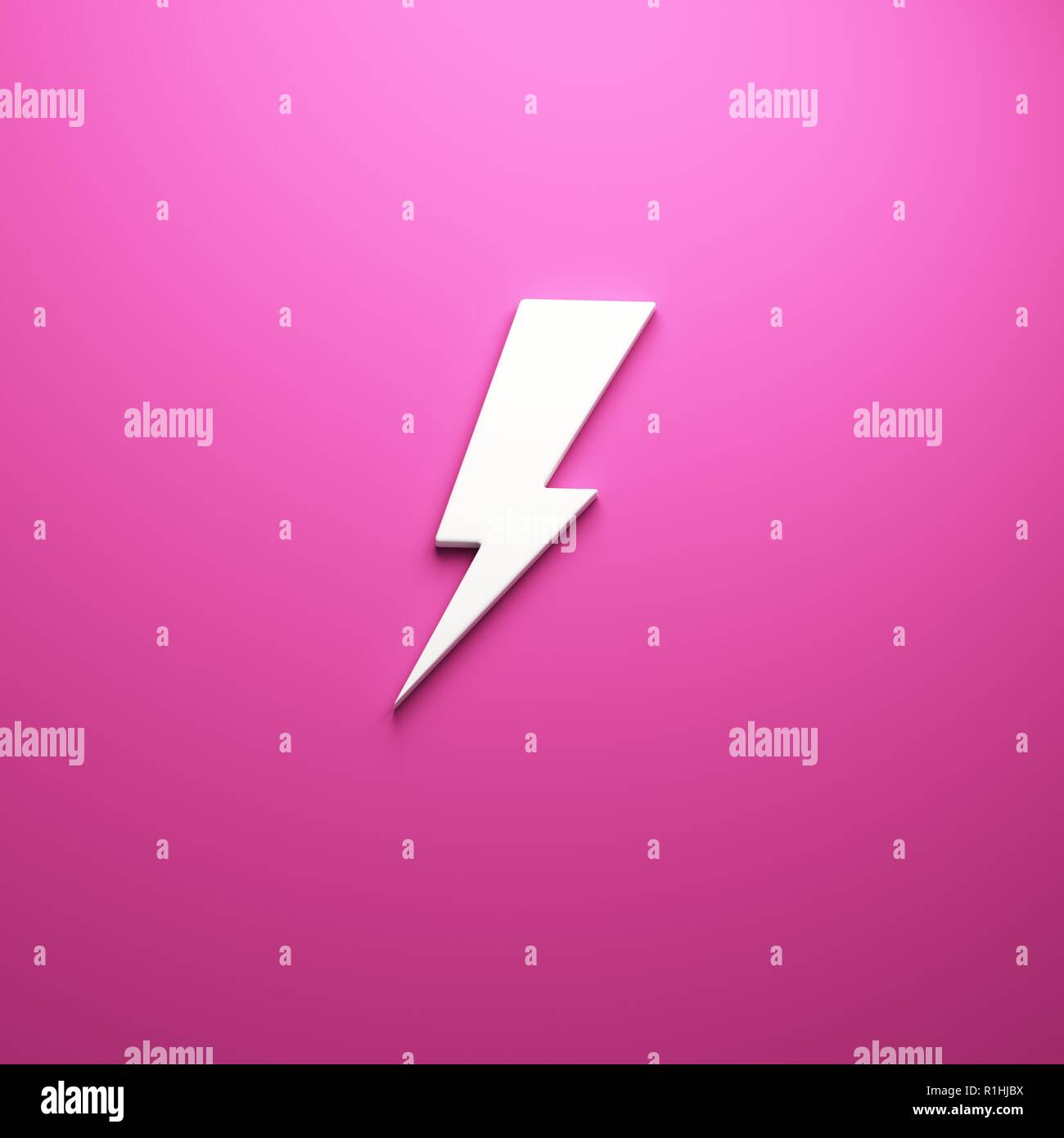 3D Lightning bolt render Stock Photo - Alamy