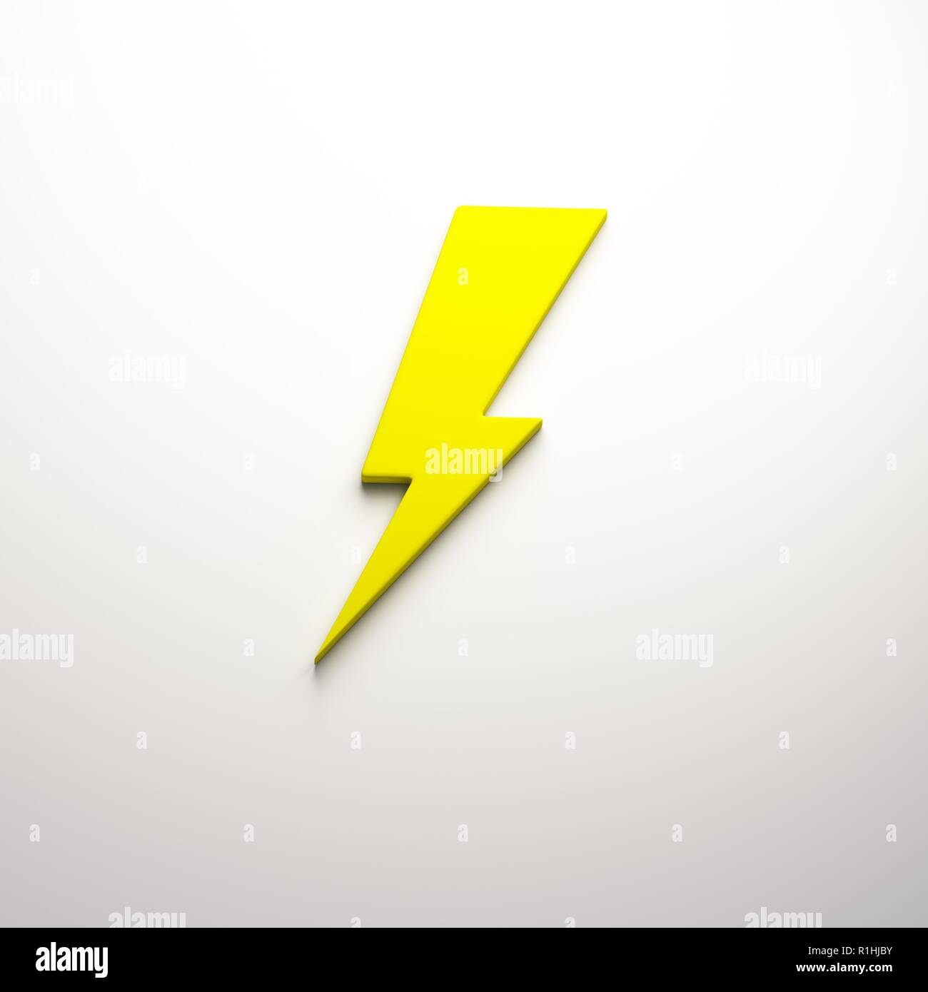 3D Lightning bolt render Stock Photo - Alamy