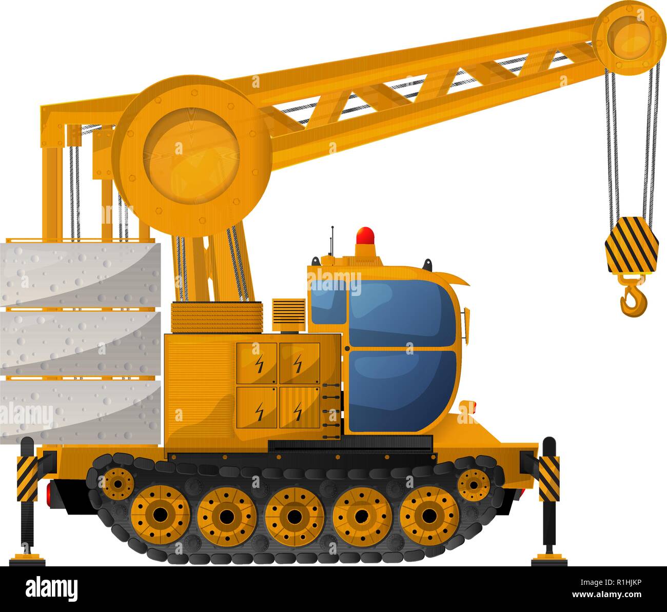 Toy crane vector over white background Stock Vector Image & Art - Alamy