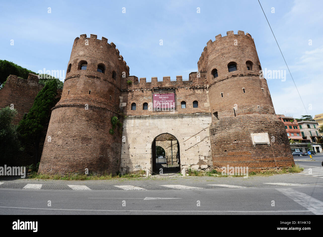 Porta San Paolo - Preserved 3rd-century city gate, part of the Aurelian ...