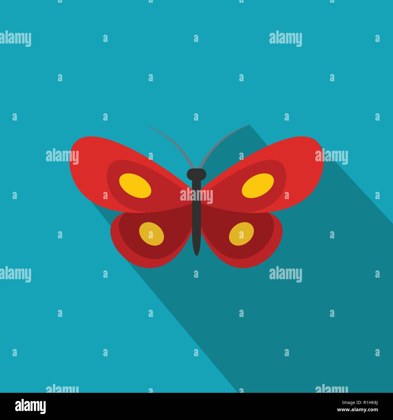 Tiny butterfly icon. Flat illustration of tiny butterfly vector icon ...