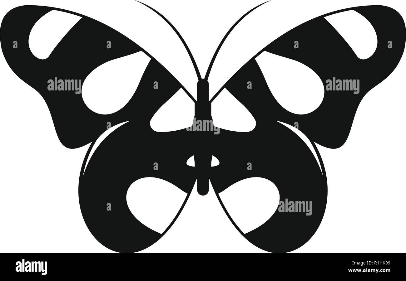 Flying butterfly icon. Simple illustration of flying butterfly vector ...