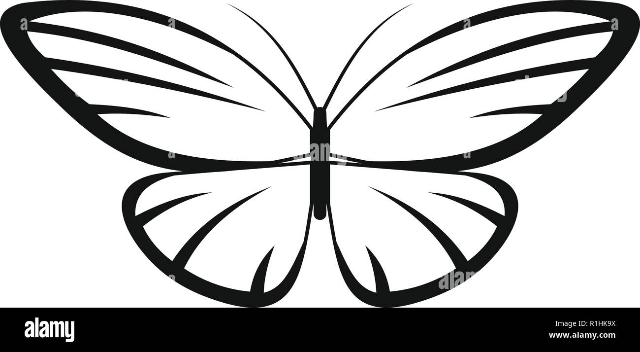 Decorative moth icon. Simple illustration of decorative moth vector ...