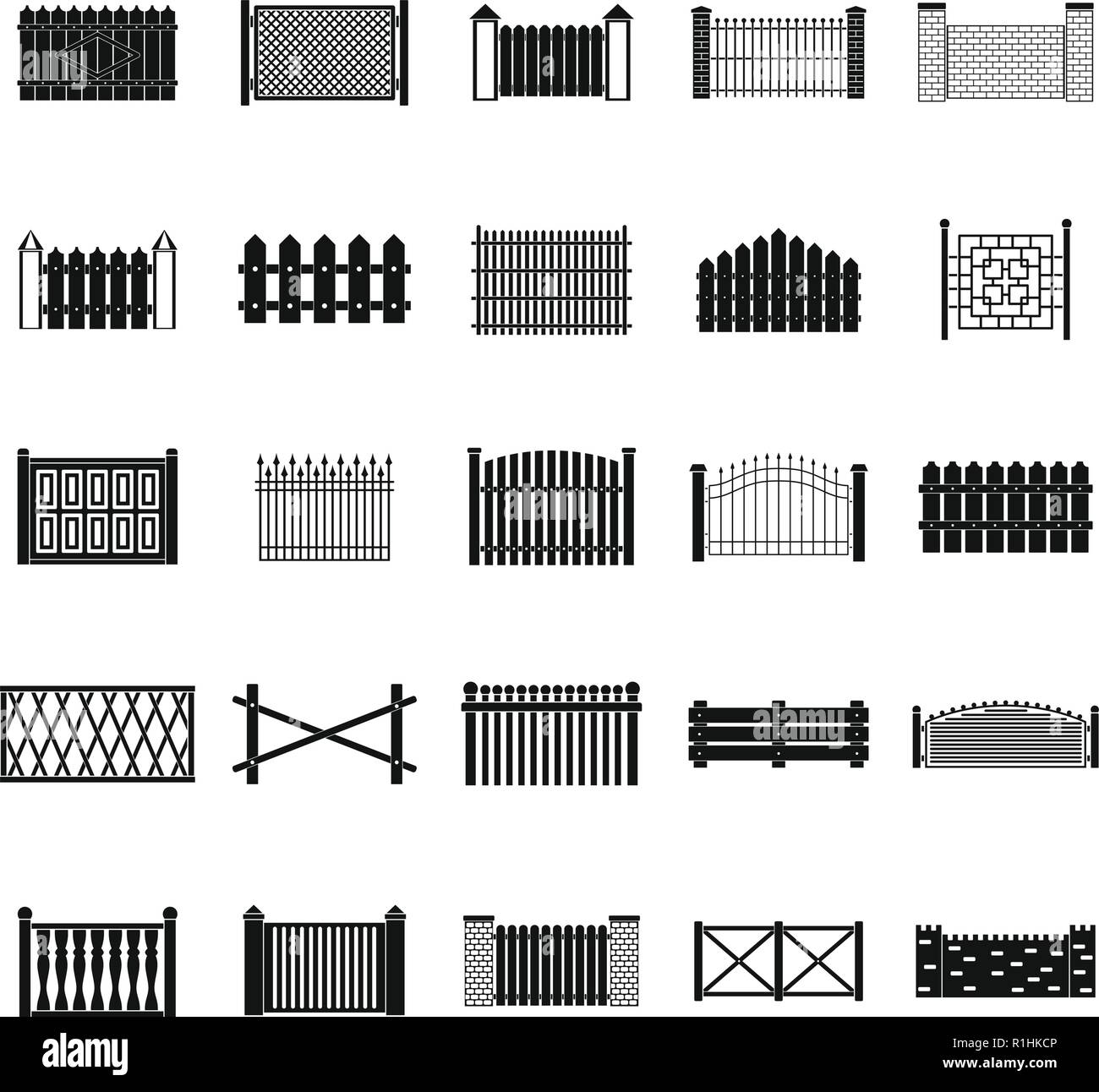 Metal fence blocked Stock Vector Images - Alamy