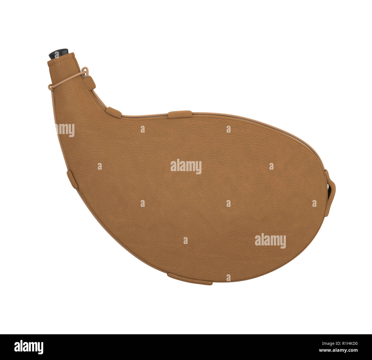 Leather Wineskin Isolated Stock Photo - Alamy