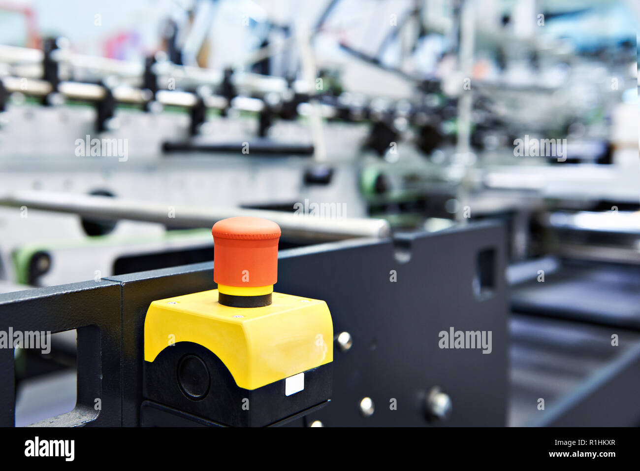 Machine emergency stop button hi-res stock photography and images - Alamy