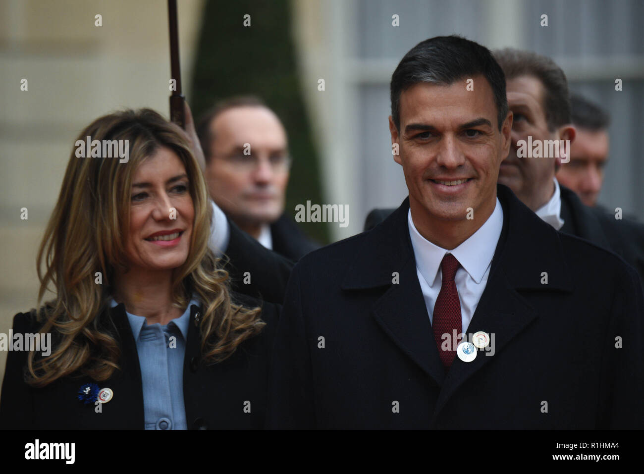 November 11, 2018 - Paris, France: Spanish Prime Minister Pedro Sanchez ...