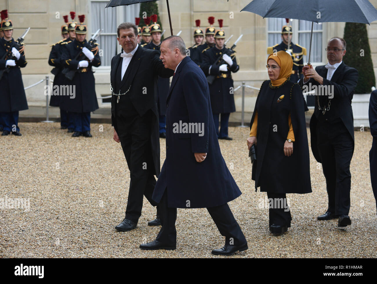 November 11, 2018 - Paris, France: Turkish Prime Minister Recep Tayyip ...