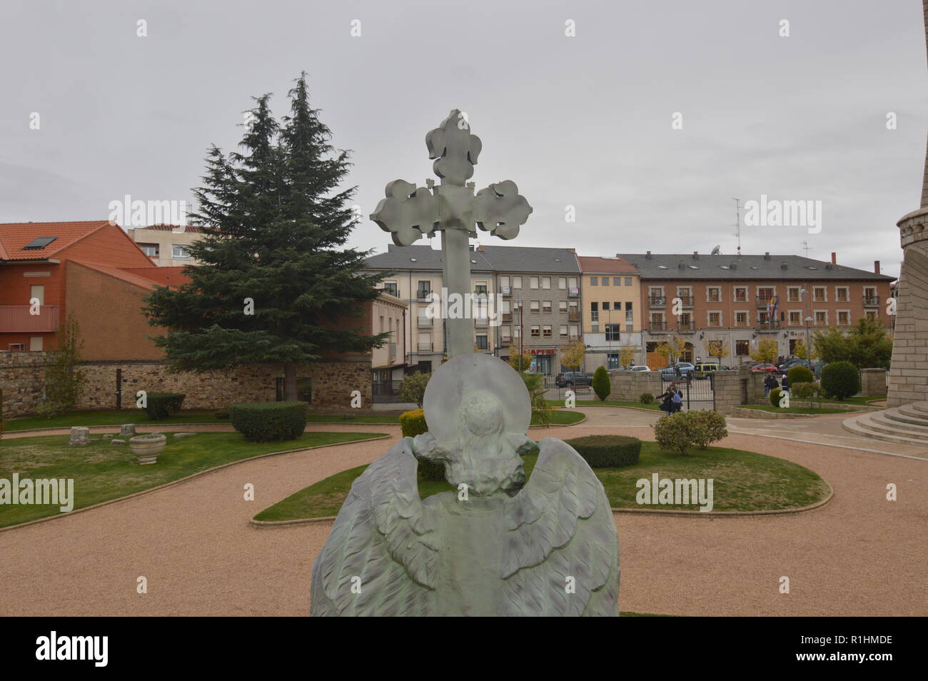 Back And Cross Of An Angel In The Gardens Of The Episcopal Palace Of ...