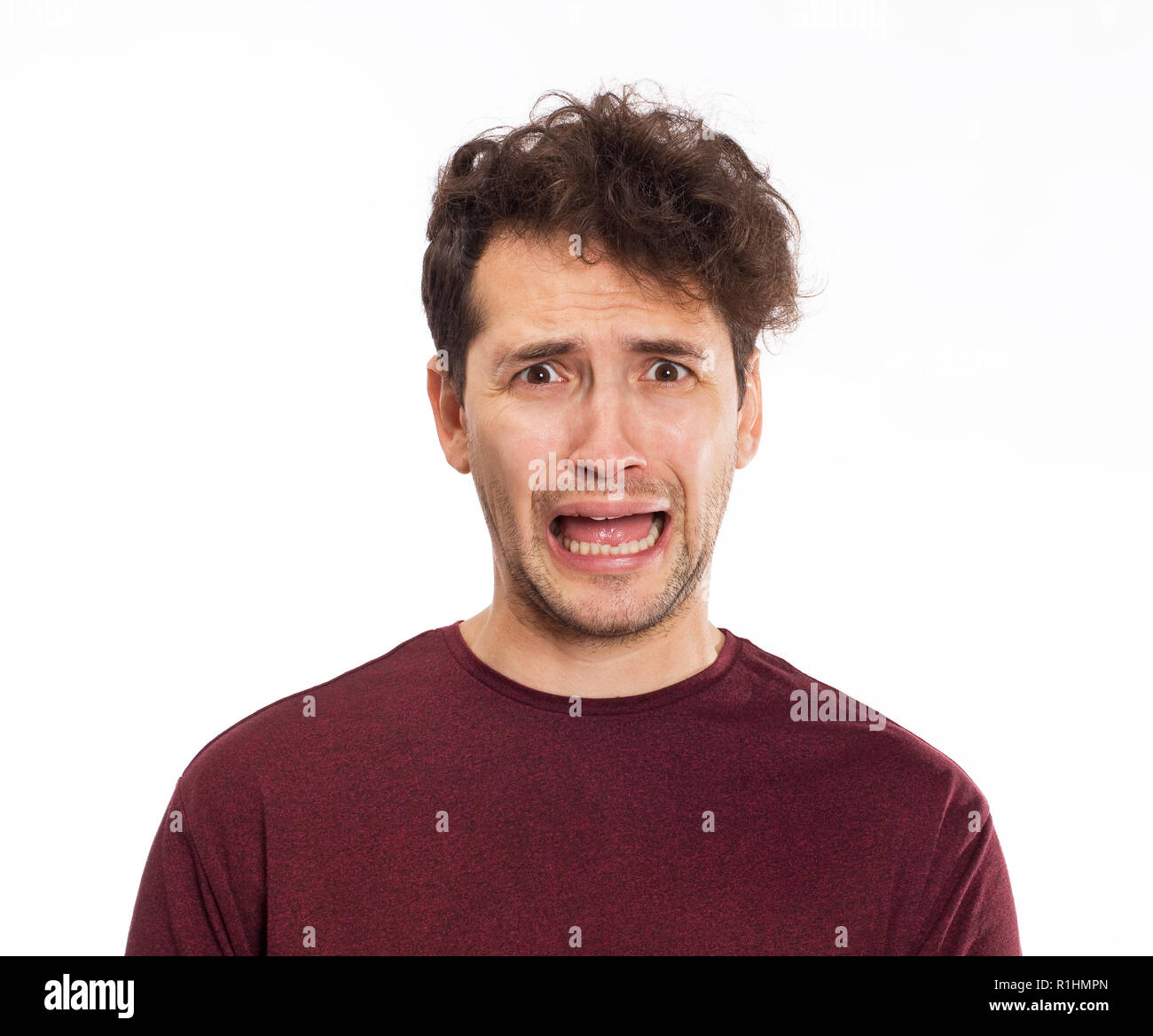 One man crying adult hi-res stock photography and images - Alamy