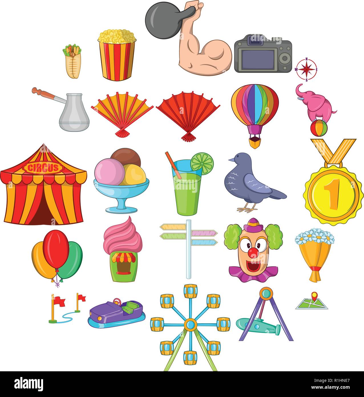 Big holiday icons set, cartoon style Stock Vector Image & Art - Alamy