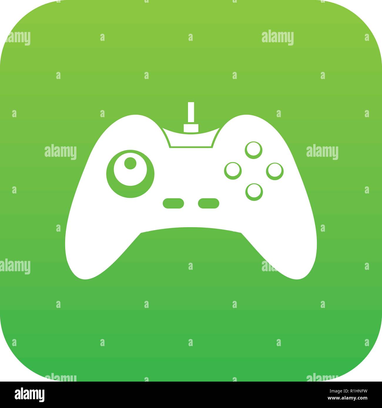 One joystick icon digital green Stock Vector Image & Art - Alamy