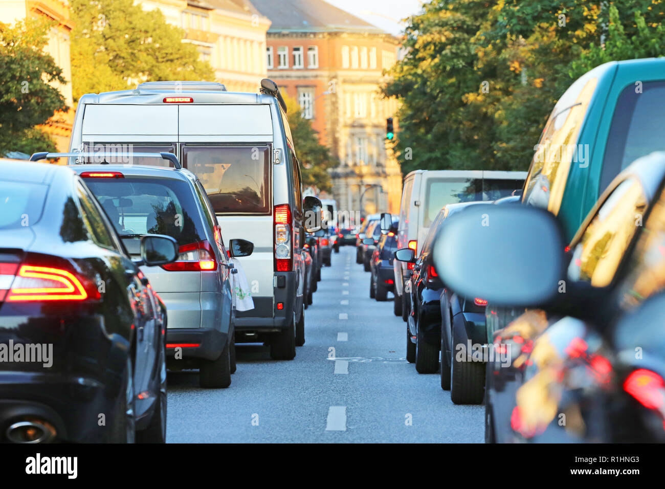 cars in a traffic jam Stock Photo - Alamy
