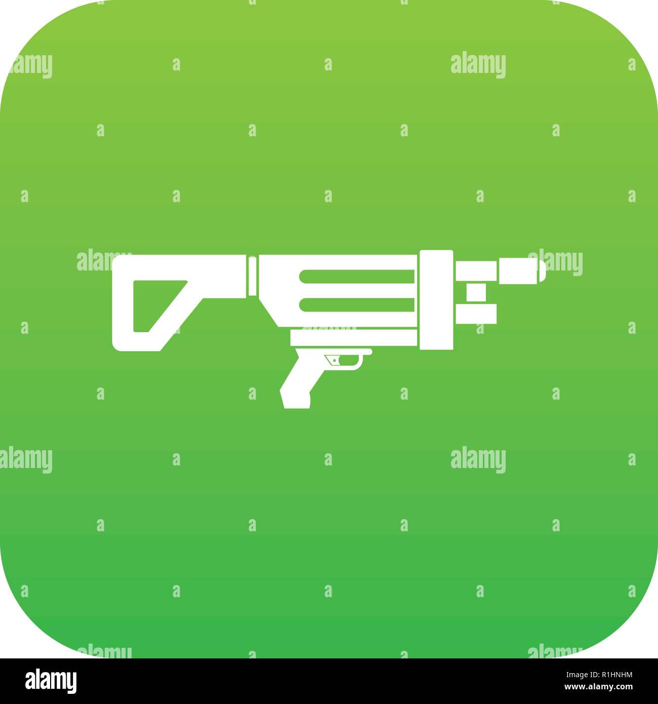 Game gun icon digital green Stock Vector Image & Art - Alamy