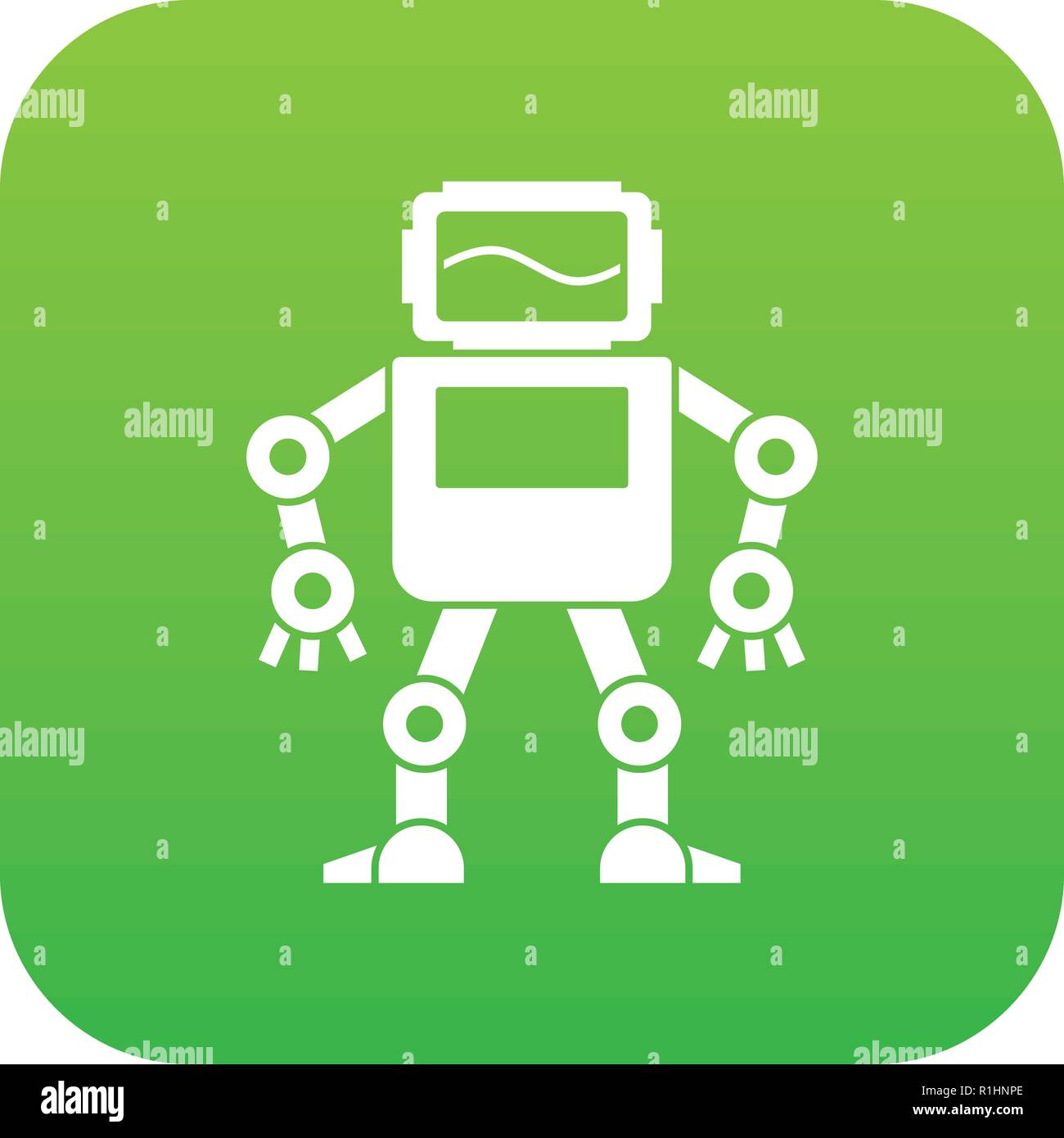 Automatic mechanism icon digital green Stock Vector Image & Art - Alamy