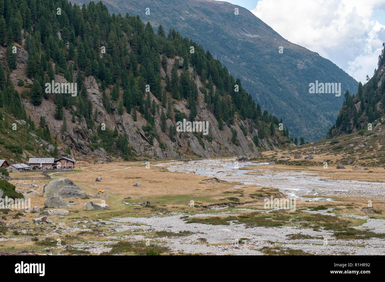 Alpine landscape. Photographed at Sulzenaualm, Stubaital, Tyrol ...