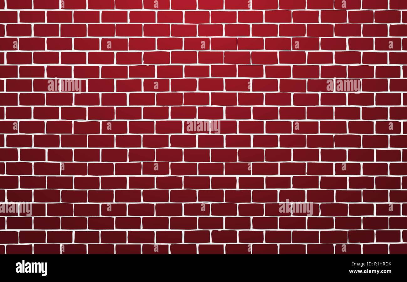Red brick wall cement grout Stock Vector Images - Alamy