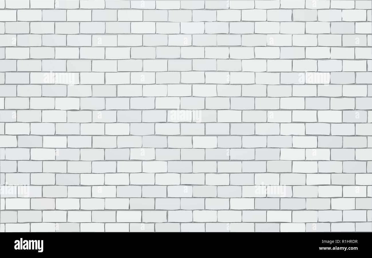 white brick wall vector illustration background Stock Vector Image ...