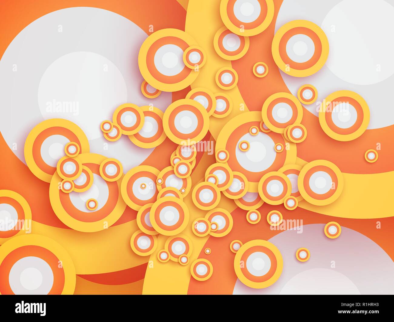 abstract retro circle wallpaper Stock Vector Image & Art - Alamy