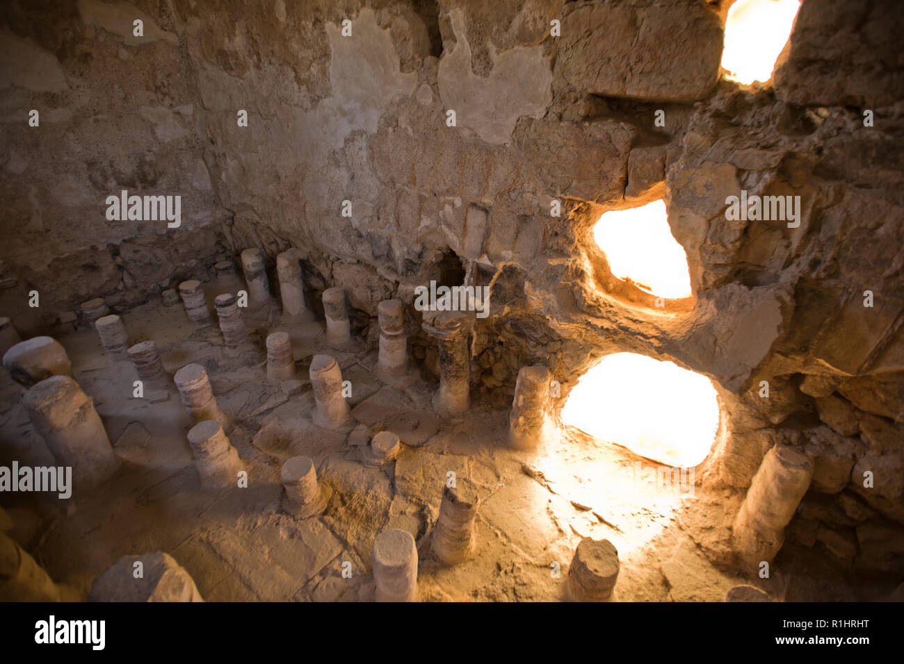 Masada A caldarium (hot room) in northern Roman-style public bath Stock ...