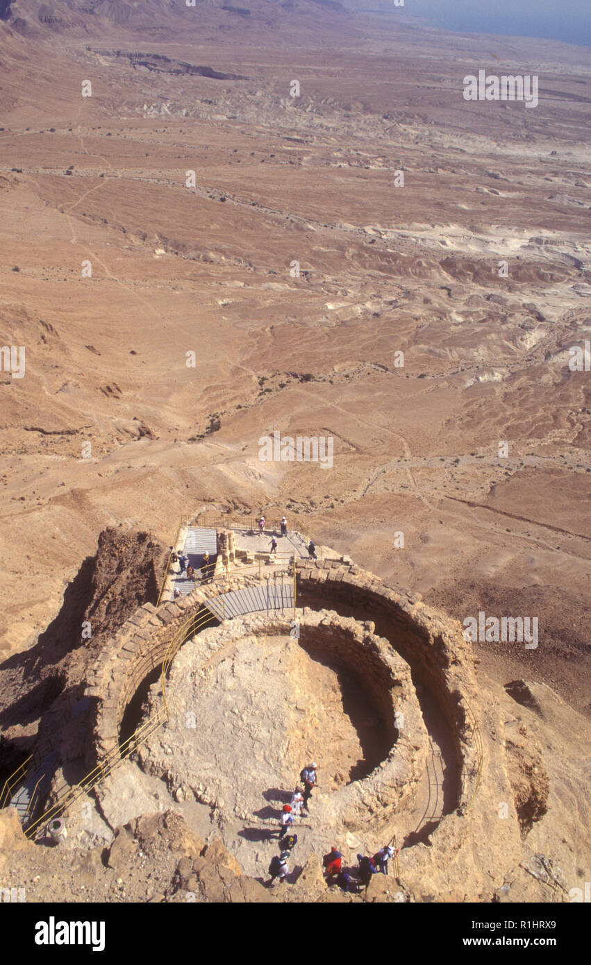 Masada the northern palace Stock Photo - Alamy
