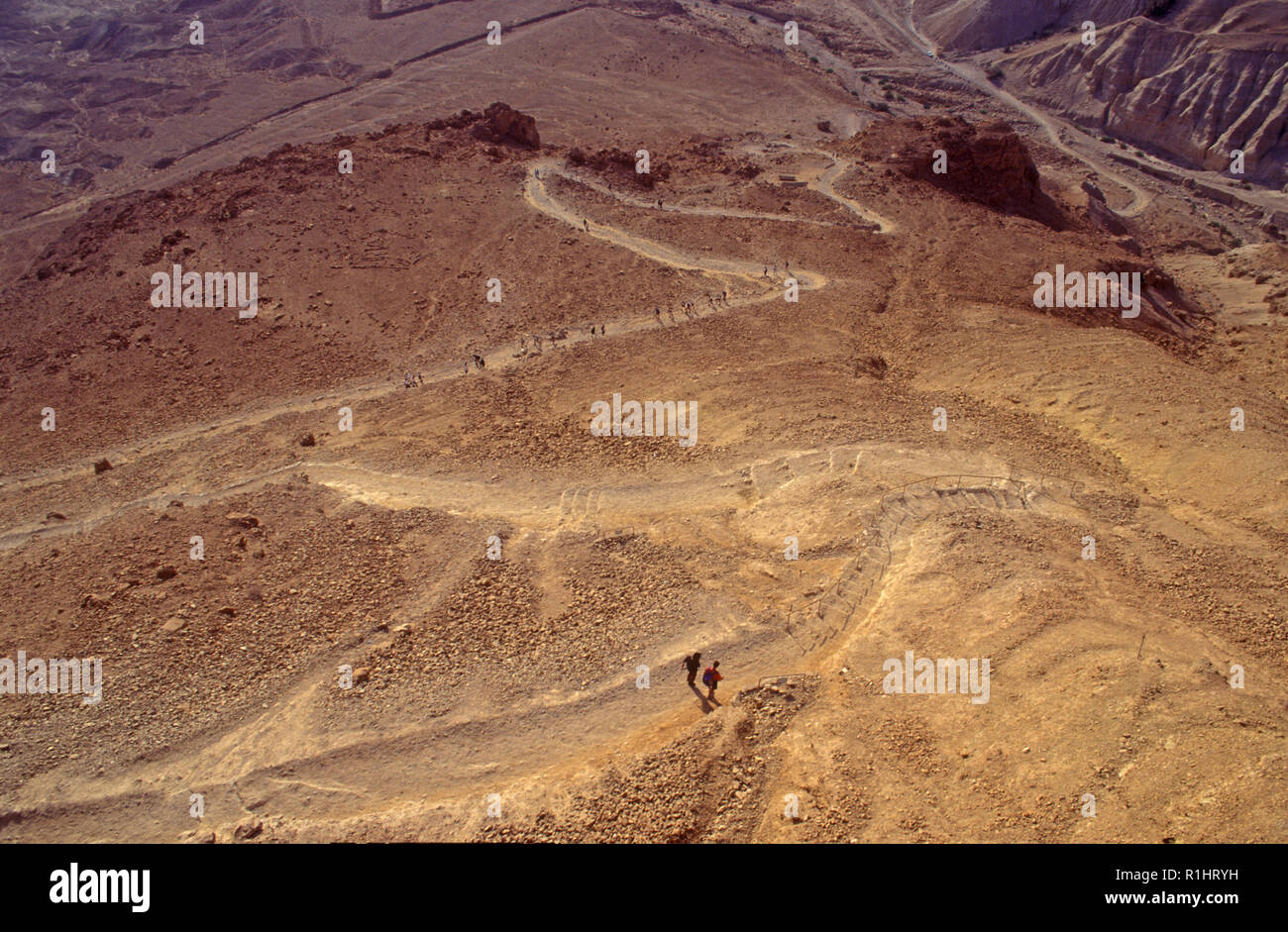 Masada Snake Path Stock Photo - Alamy
