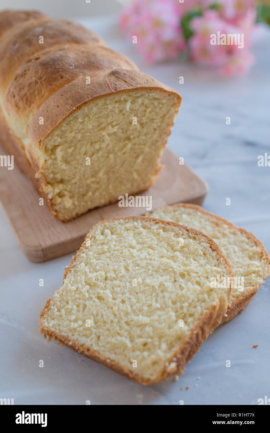 french sweet brioche bread Stock Photo - Alamy