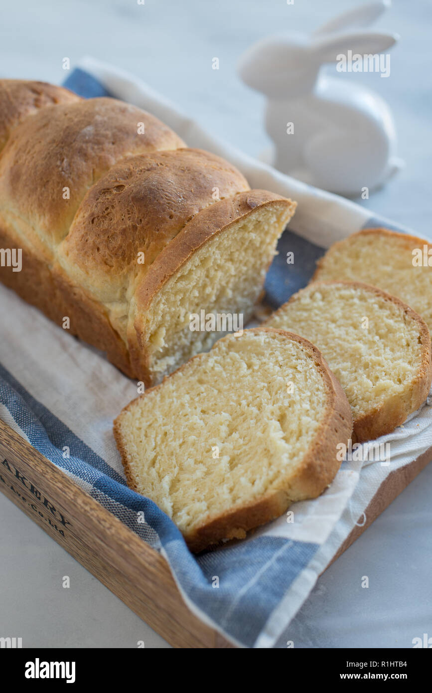 french sweet brioche bread Stock Photo - Alamy