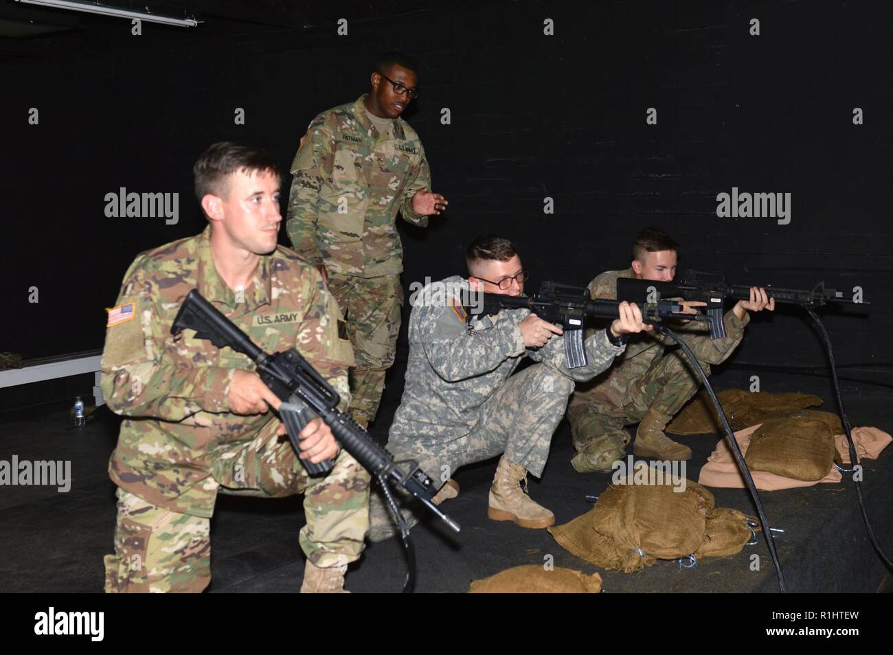 Georgia Army National Guardsmen Sgt. Henry Badon, an intelligence ...