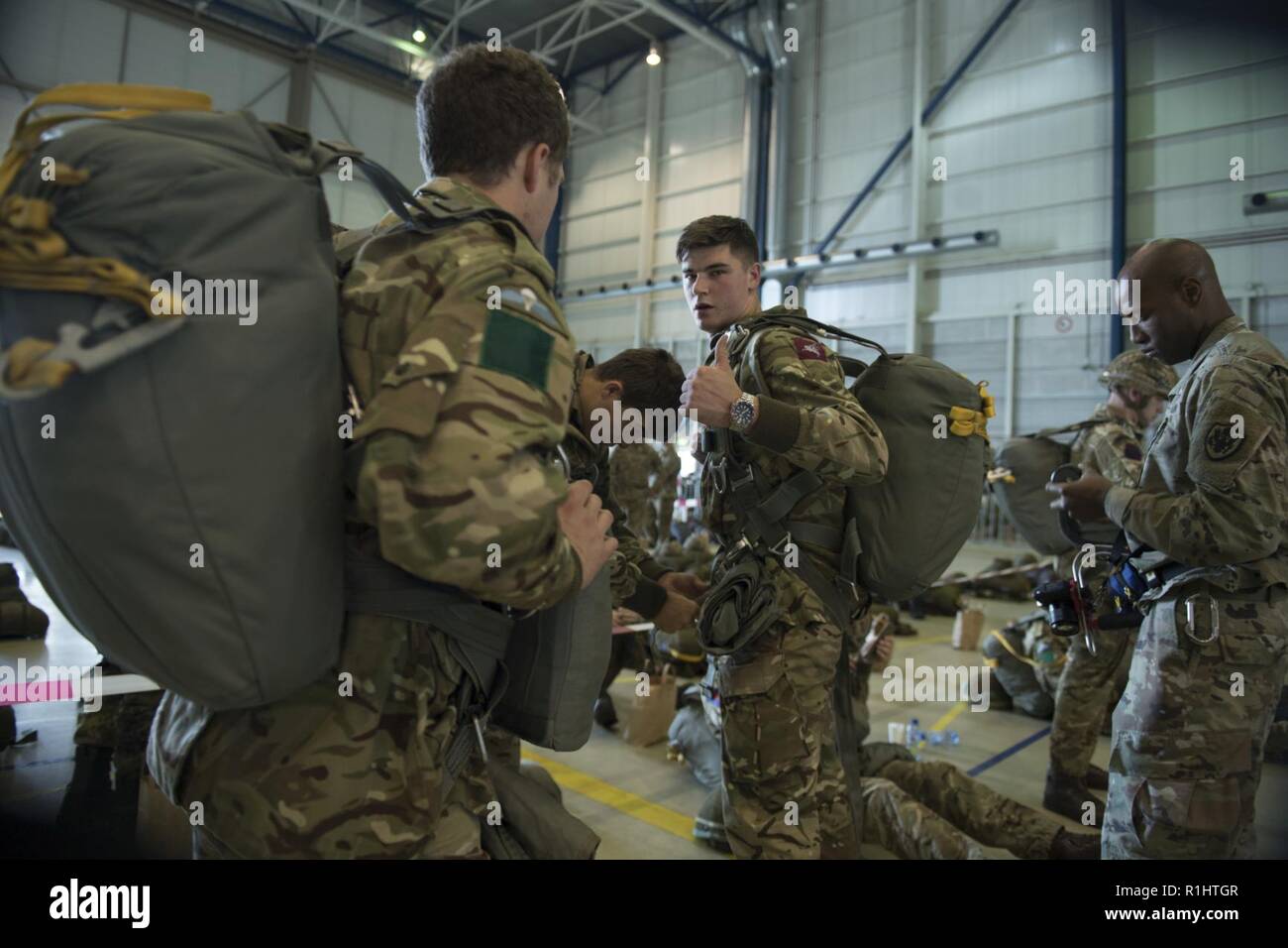 EINDHOVEN, Netherlands (Sept. 19, 2018) Pvt. Mark Freshour, attached to ...