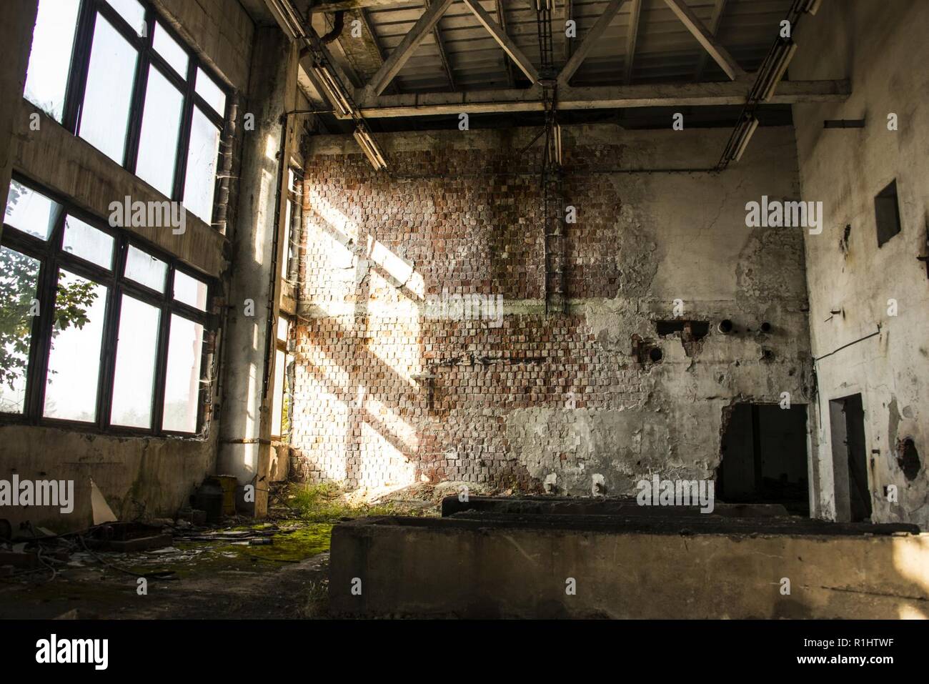 Abandoned Building on Lest Training Center Stock Photo - Alamy