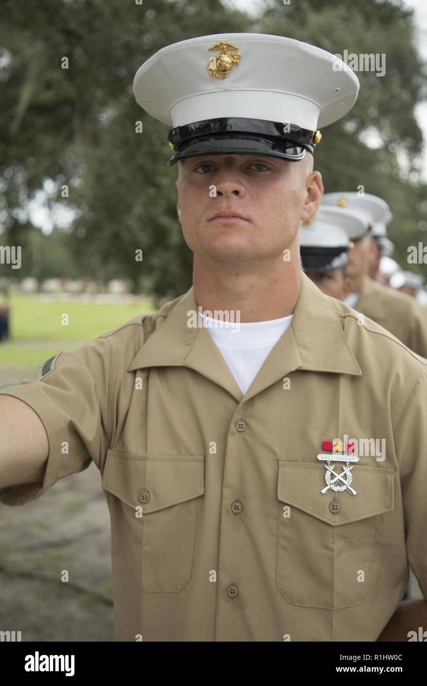 Pfc. Thomas O. Wurster, honor graduate for Platoon 2073, Golf Company ...