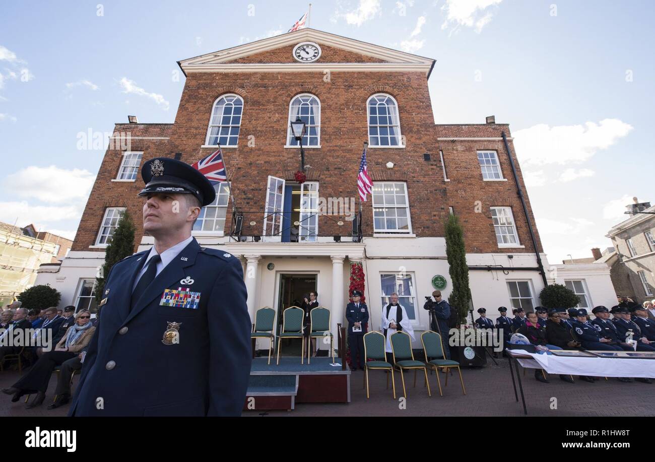 U.S. Air Force Lt. Col. Raymond Elmore, Commander of the 422nd Civil ...