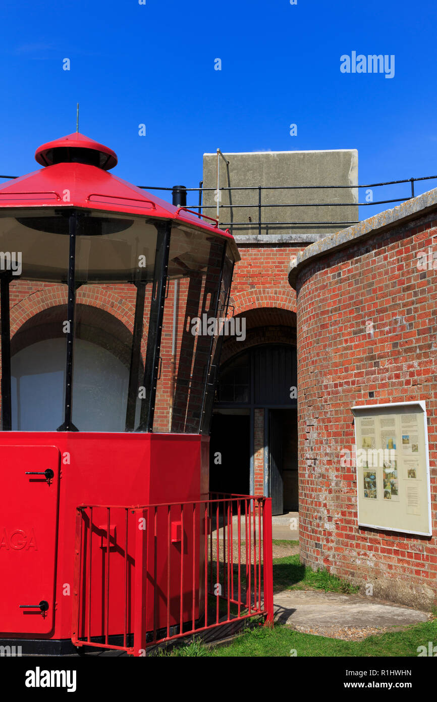 Nab Tower Lantern, Lighthouse Museum in Hurst Castle, Keyhaven ...
