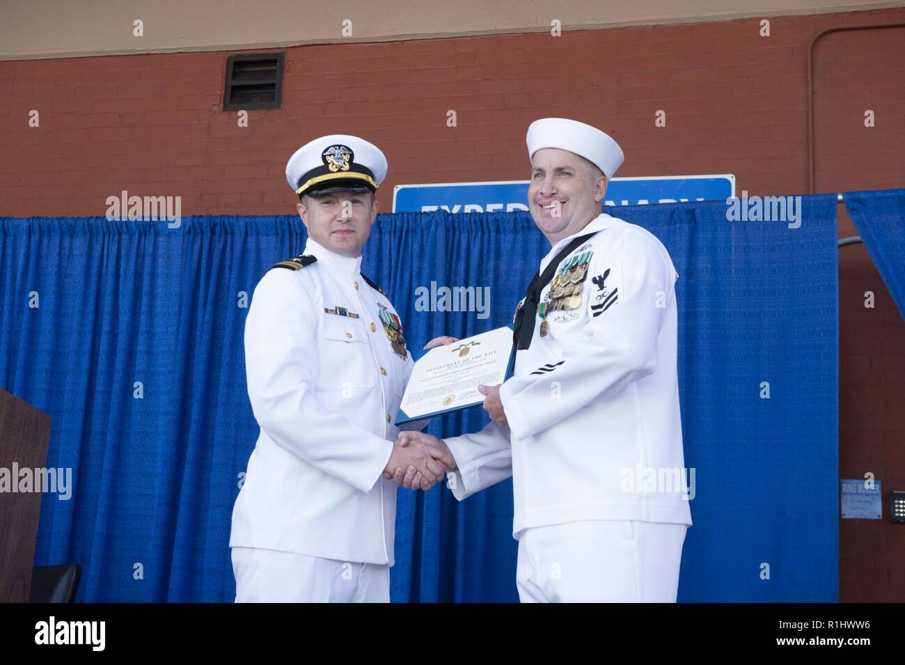 NORFOLK (Sept. 21, 2018) – Lt. Michael Larson, Expeditionary Combat ...