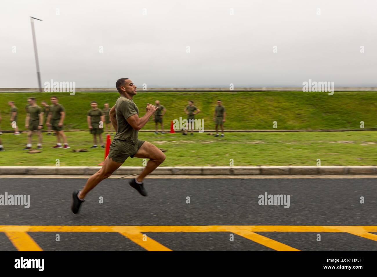 U.S. Marine Corps Capt. Jamison Williams, supply officer with ...