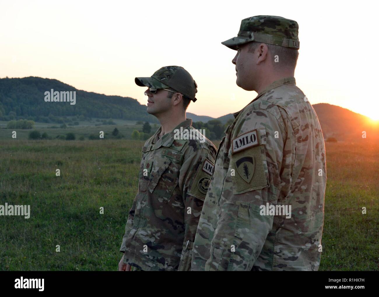 From left to right, Maj. Andrew Huddleston, 4th Air Support Operations ...