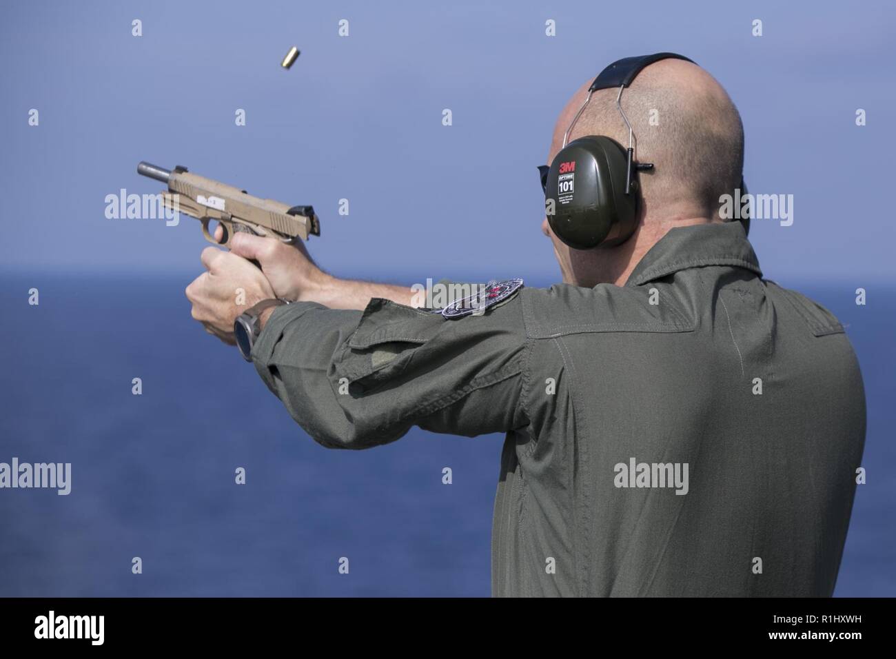 Col. Robert Brodie, commanding officer of the 31st Marine Expeditionary ...