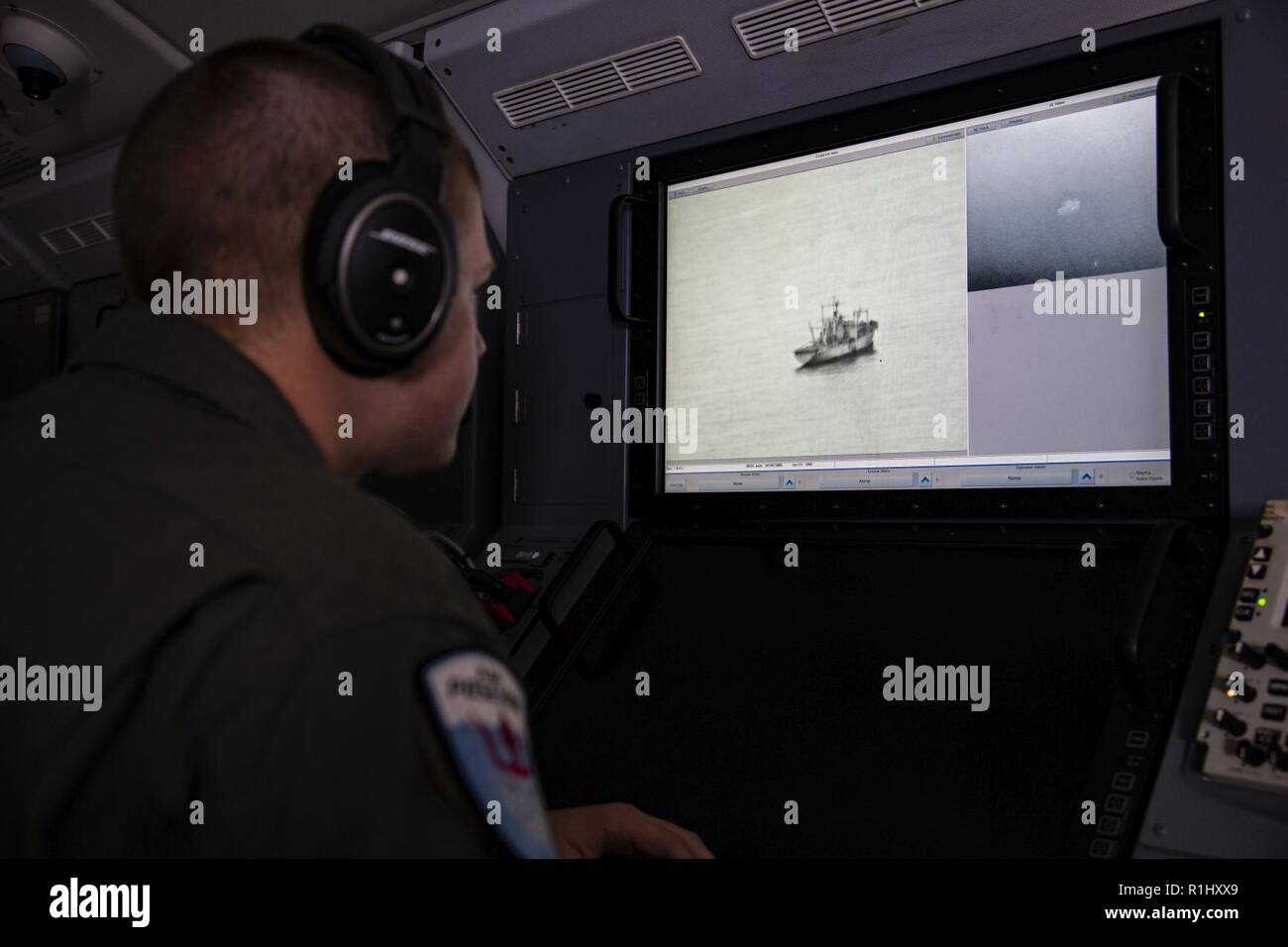 U.S. Navy Aircrewman Operator 3rd Class Jonathan Ziminski with Patrol ...